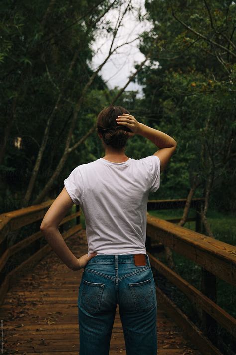 Woman In Jeans By Stocksy Contributor Ali Lanenga Stocksy
