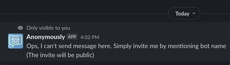 Anonymously Send Messages In Slack Without Revealing Your Name