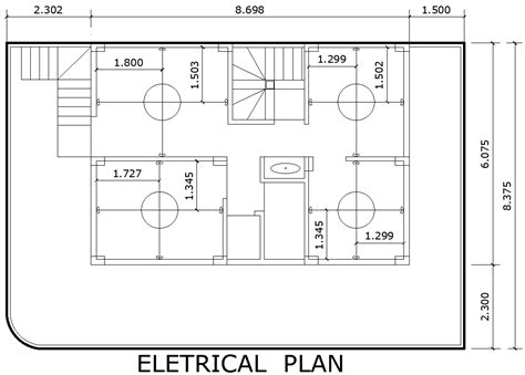 House Electrical Plan Layout Autocad Dwg File