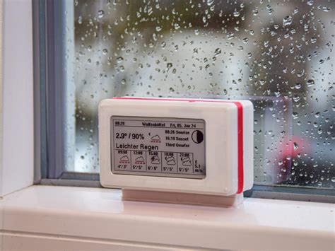 Solar E Ink Weather Station Rsflightronics
