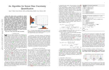 An Algorithm For Sensor Data Uncertainty Quantification Papers With Code