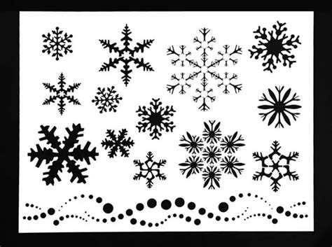 Frozen Snowflake Stencils