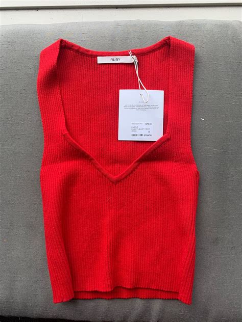 Ruby Ruby Carrie Sweetheart Crop Rose On Designer Wardrobe