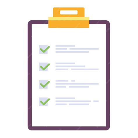 Premium Vector Checklist Clipboard Board Tick Checkbox Design Element