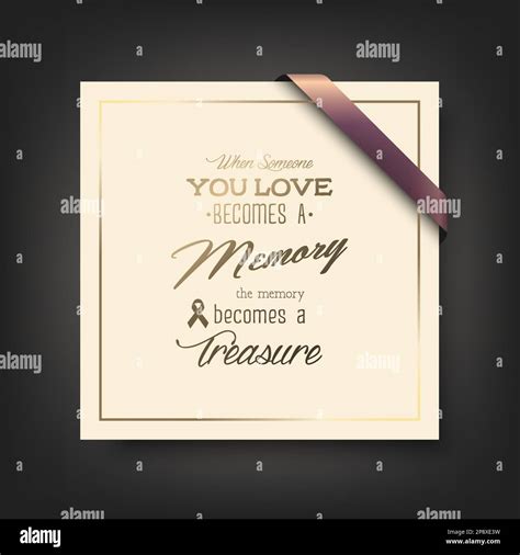 Vector Square Funeral Card When Someone You Love Becomes A Memory The