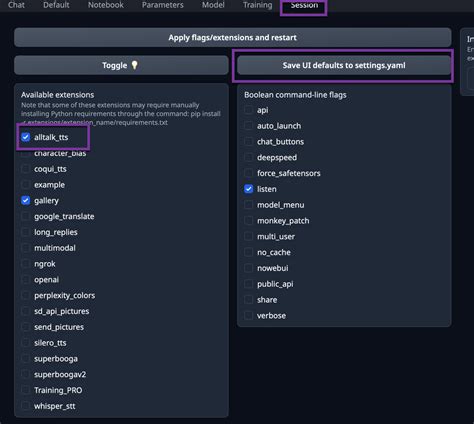 text generation webui with alltalk tts