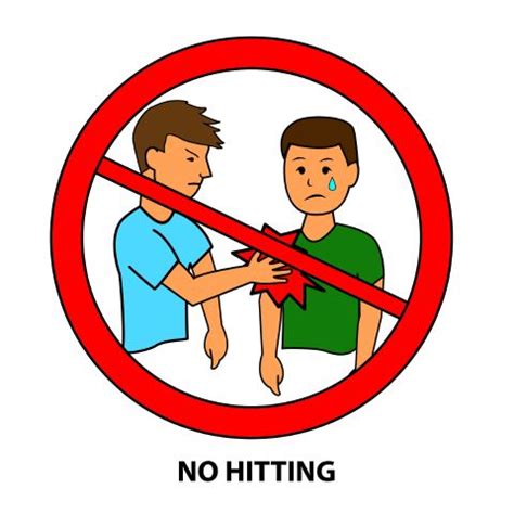No Hitting Sign Printable
