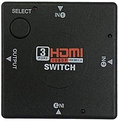 Technotech Hdmi Switch Box Splitter Ports Hdmi Splitter Hdmi Hub Hdmi Male To Dual Hdmi