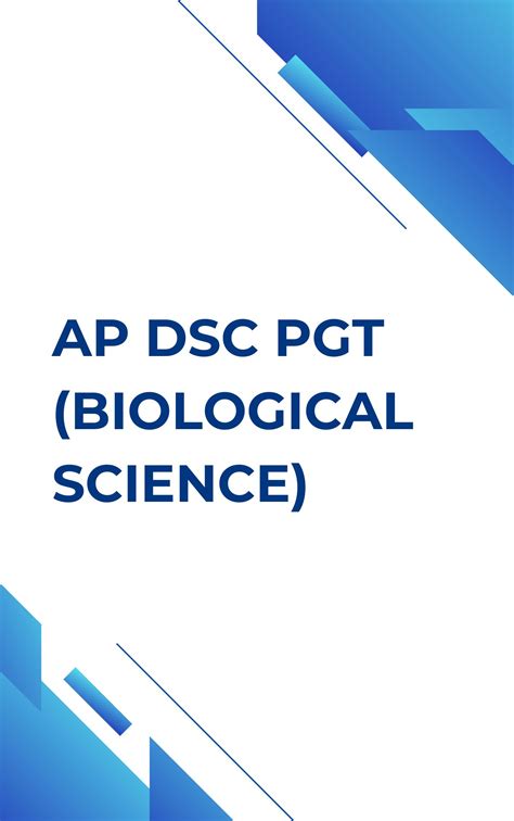 Ap Dsc Pgt Biological Science Mcq