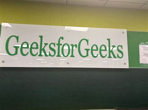 Vagish Gupta On Linkedin Geeksforgeeks Gfgclassroom Techenthusiast