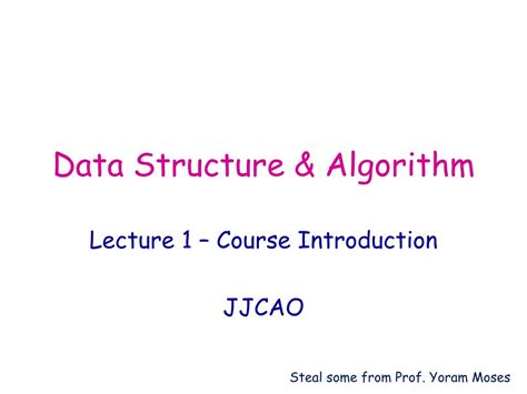 Ppt Data Structure And Algorithm Powerpoint Presentation Free Download