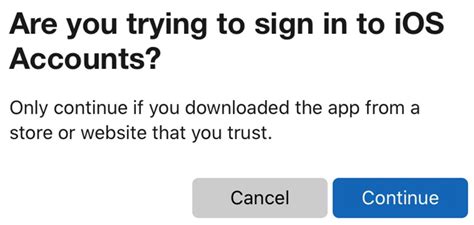 ios accounts message now when refreshing token enrolling r intune