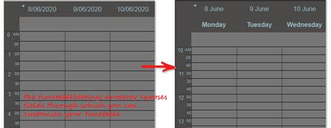 styling the timetable view in javascript scheduler mindfusion company