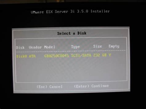 Vmware Esx Lab Installing Esx 3i 35 On An Hp Proliant Ml110 G5