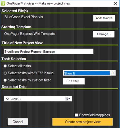 Getting Started With OnePager Express Version Desktop OnePager Documentation