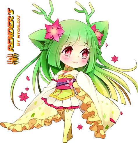 Tube Chibi Nature Fleurs