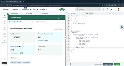 gfg160daysofcoding codingchallenge day65 reverse gfg160… jyotish yadav