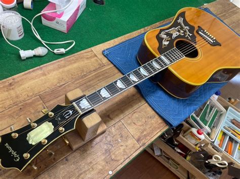 ネックリセット Epiphone Ft 120 Excellente 1960s アコースティックギター修理・メンテナンスなら東京都