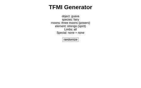 Tfmi Generator