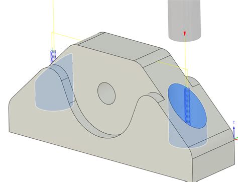solved help with toolpath for angled surface counterbore autodesk