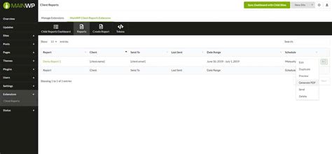 Client Reports Mainwp Wordpress Management