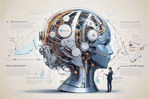 premium ai image data visualization complex information network
