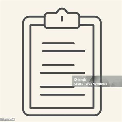 건강 체크 리스트 얇은 선 아이콘입니다 흰색 배경에 설문 조사 양식 개요 스타일 그림 모바일 컨셉 및 웹 디자인을 위한 병원 클립보드 설문지 벡터 그래픽 가냘픈에 대한 스톡