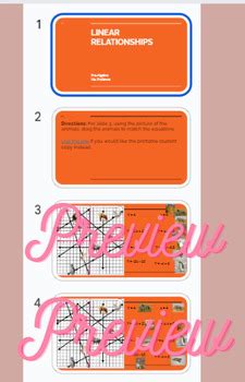 Matching Equations In Slope Intercept Form By Be A Math Master TPT