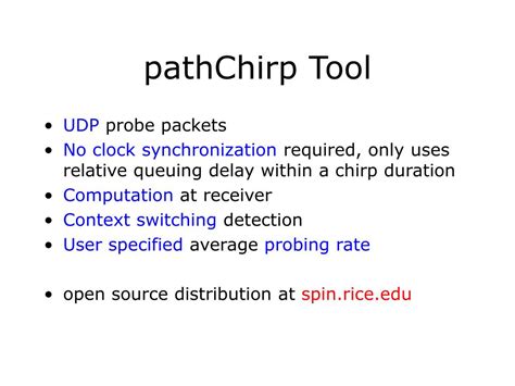 Ppt Pathchirp Efficient Available Bandwidth Estimation Powerpoint