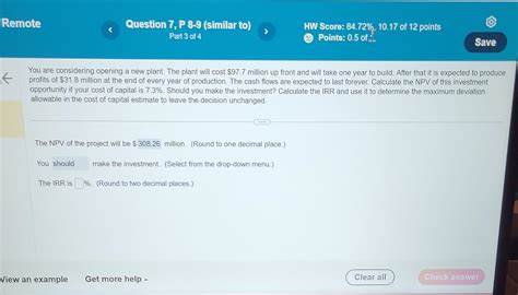 Solved Can You Please Help Me Find The Irr Percentage I