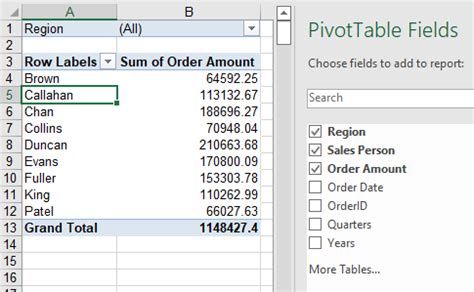 Remove A Field From A Pivot Table In Excel Google Sheets Automate Excel