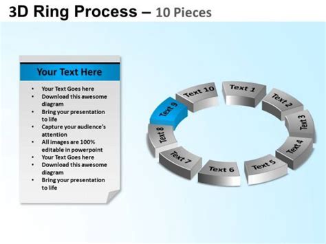 PowerPoint Design Circle Chart Ring Process Ppt Template