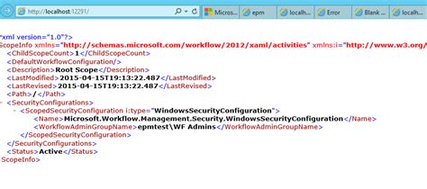 register spworkflowservice unable to connect to the remote service at