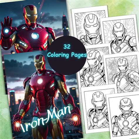 Coloring Page Iron Man 850x1100