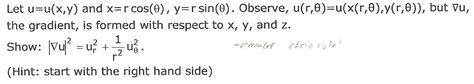 solved let u u x y and x rcos theta y rsin theta