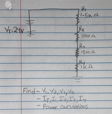 solved find −v1 v2 v3 v4 it1 i1 i2 i3 i4 power