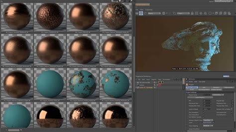 c4d redshift 超强质感粗糙表面材料金属 预设（lib4d） 云瑞设计