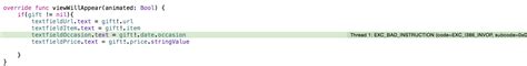 Iphone Nil Value When There Is One Stack Overflow