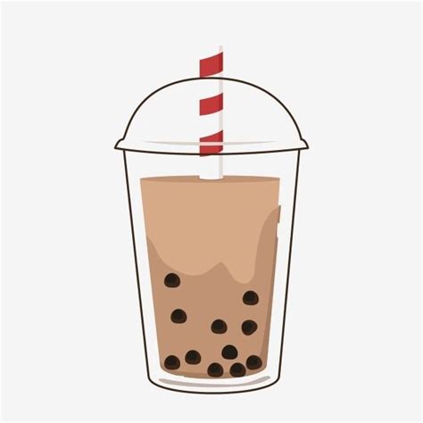 Pearl Milk Tea Milk Tea Vector Cartoon คลิปอาร์ต ชานมไข่มุก ชานมภาพ Png และ เวกเตอร์ สำหรับ