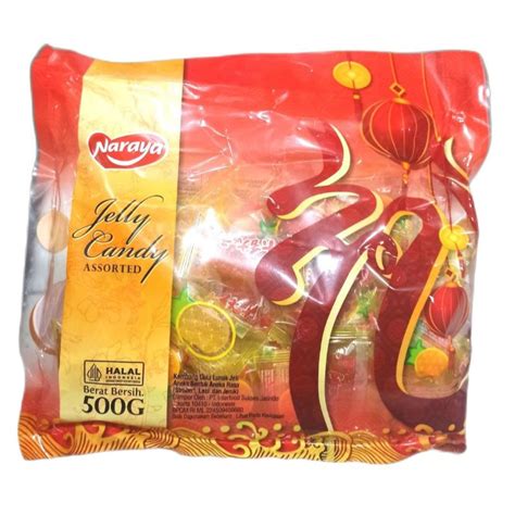 Naraya Jelly Soft Candy Soft Candy Various Fruit Flavors 500g Shopee