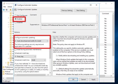 Group Policy Windows Updates Server 2016 Configure GPO For WSUS