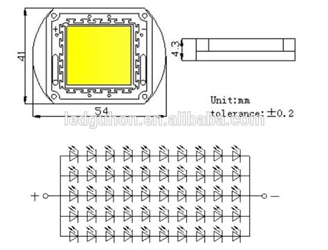 Cob Power Led Module White Color 50w White Grandado