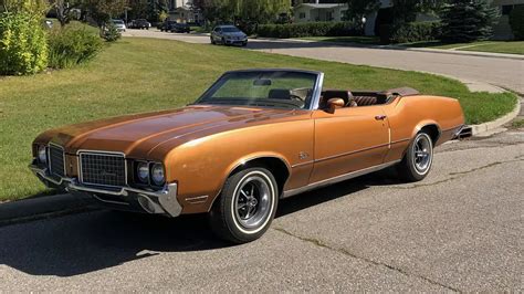 Sun Kissed Elegance A 1972 Oldsmobile Cutlass Supreme Convertible