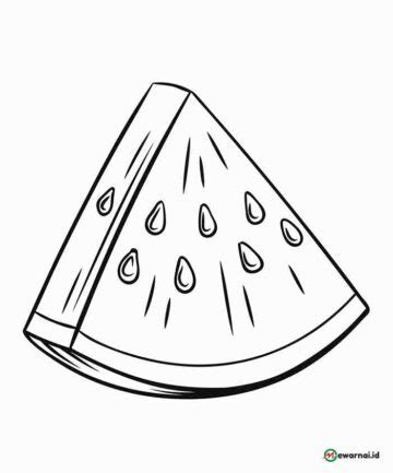 Detail Gambar Buah Semangka Untuk Diwarnai Koleksi Nomer 22