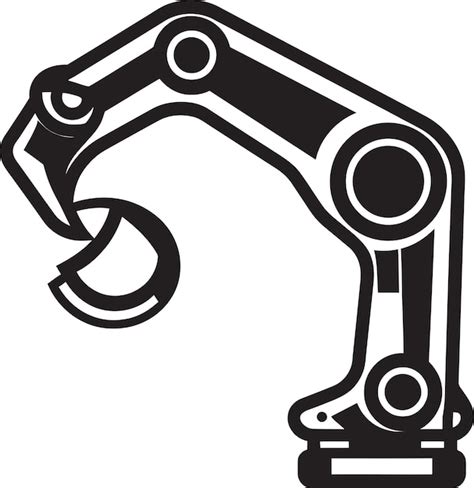 Precision Vector Artwork Featuring A High Tech Robotic Arm For Use In Robotics Automation And