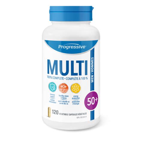 Progressive Multivitamin Mens 50 120 Capsules — Inside U