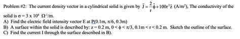 Solved Problem 2 The Current Density Vector In A