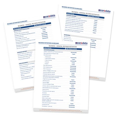 Business Record Retention Guidelines Get The Free Guide