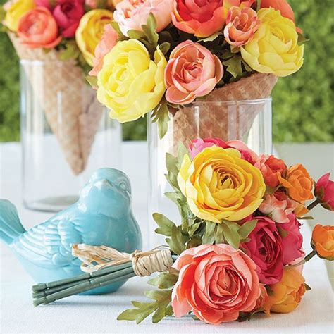 Assorted Ranunculus Bundle Set Of 2 Antique Farmhouse