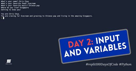 Christopher Chua On Linkedin Replit100daysofcode 100daysofcode